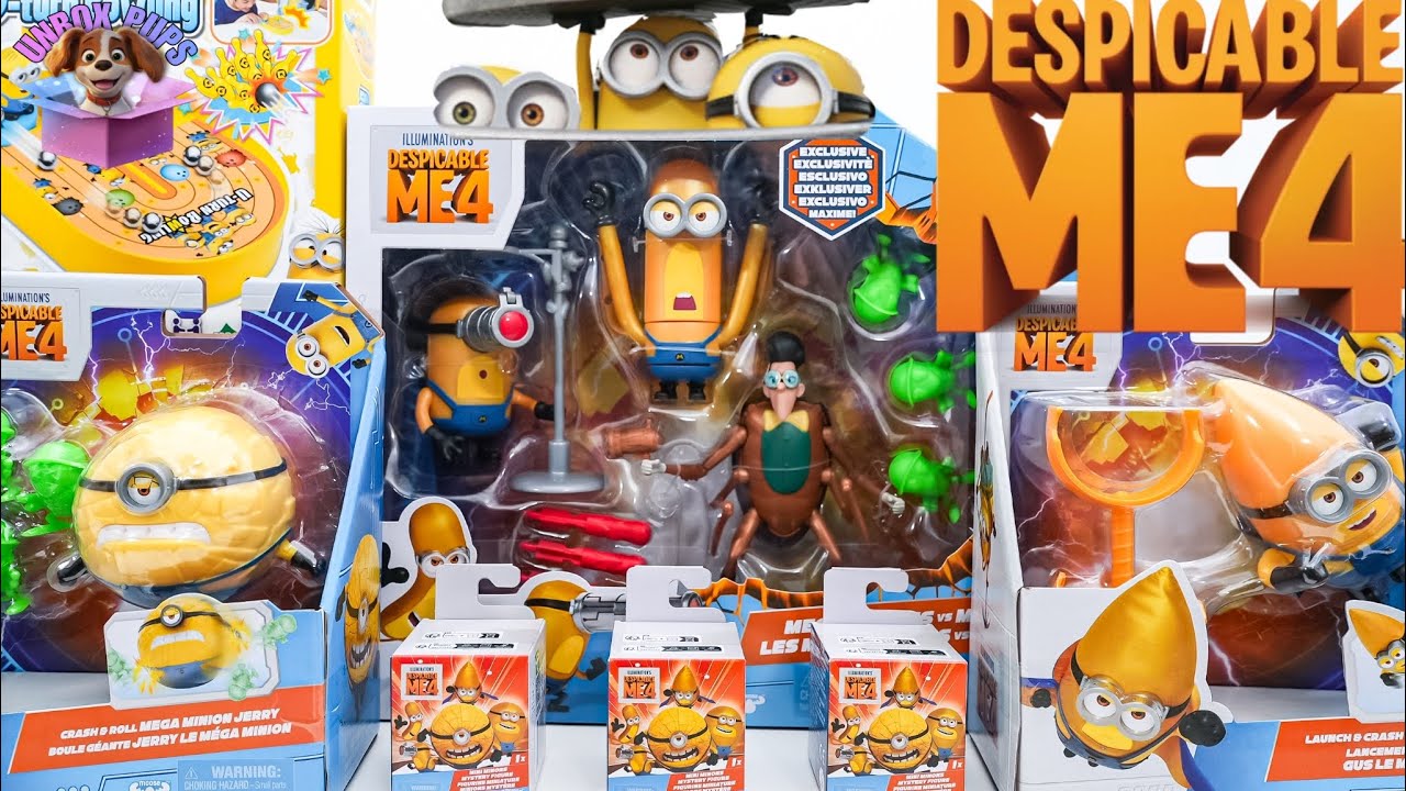 Despicable Me 4 Toy Unboxing ASMR l Despicable Me 4 Mega Minions vs ...