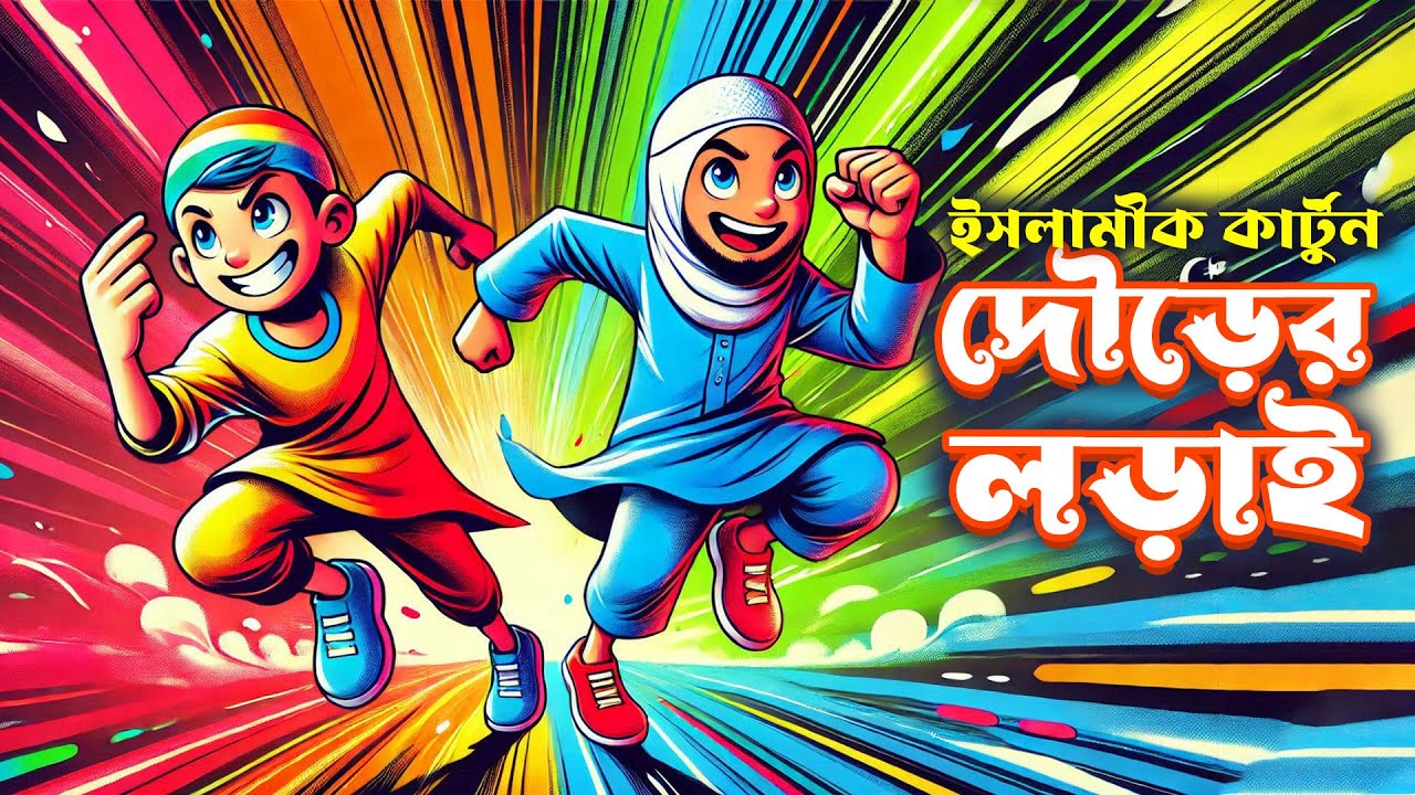 দৌড়ের লড়াই | Abdul bari bangla cartoon | Islamic bangla cartoon ...