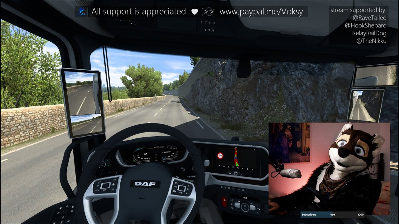 Voksy plays Euro Truck Simulator 2 [ In Fursuit! ] | Realistic Driving ...