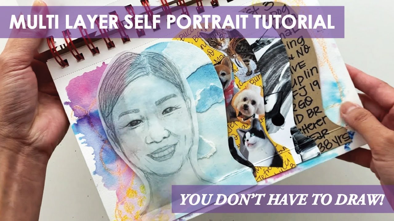 Create A Multi Layer Self Portrait - You DON'T have to draw if you don ...