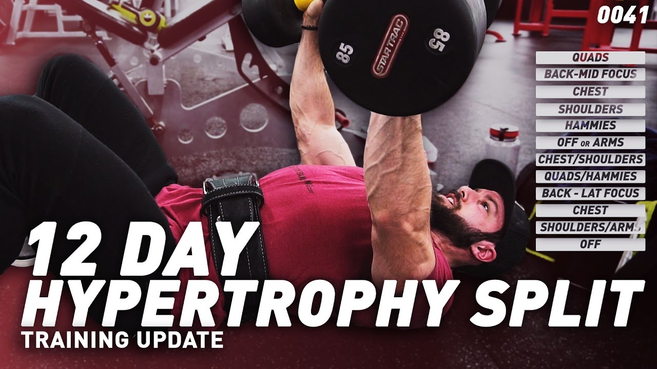 12 Day Hypertrophy Workout Split | Training Update - YouTube