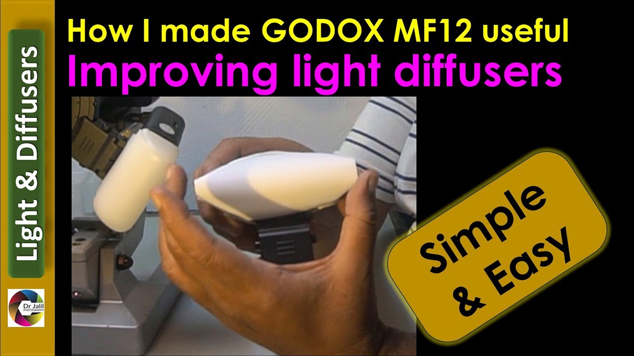 How I made GODOX MF12 useful Improving light diffusers - YouTube