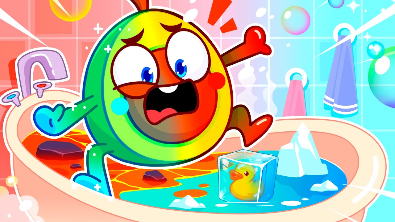 Avocado Baby Take a Bath 🛁🧼 Hot vs Cold 🤩 || Best Cartoons by Pit ...