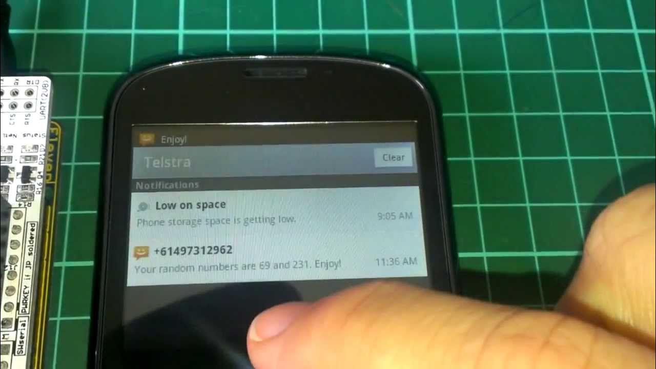 SIM900 Arduino GSM module sending text and numbers via SMS - YouTube