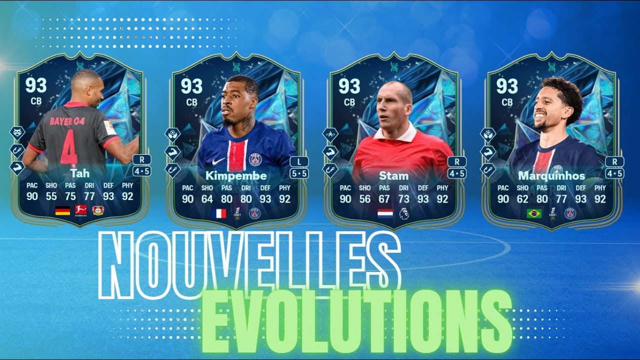 Marquinhos, Tah, King, Kimpembe META via l'évolution GRATUITE Oh ...