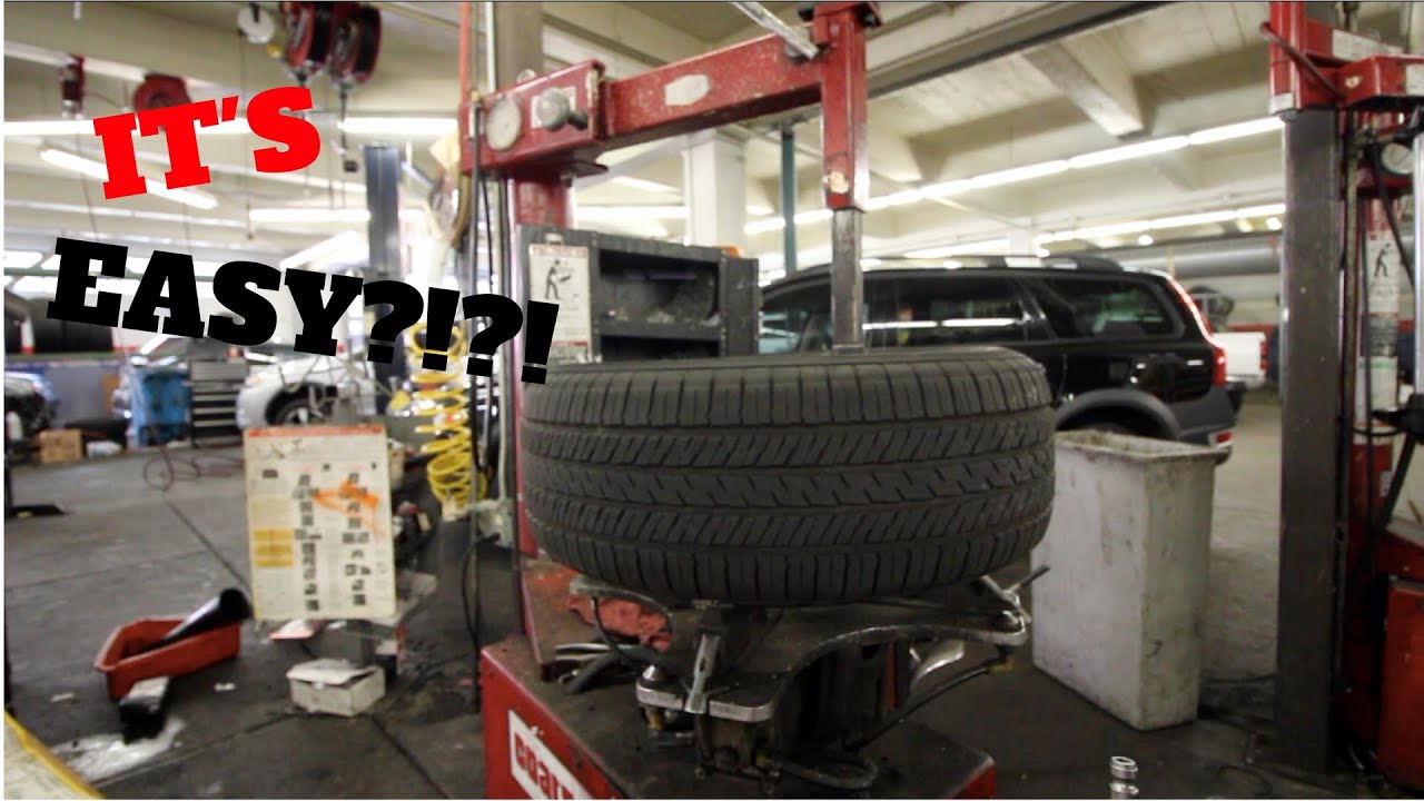 HOW TO USE A TIRE MACHINE | TIRE MOUNTING - YouTube