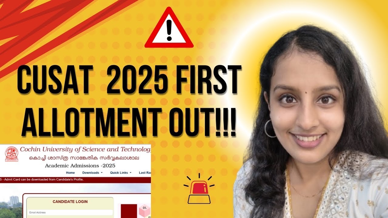 CUSAT Allotment 2025: Got No Seat? Here's What You MUST Do Now! # ...