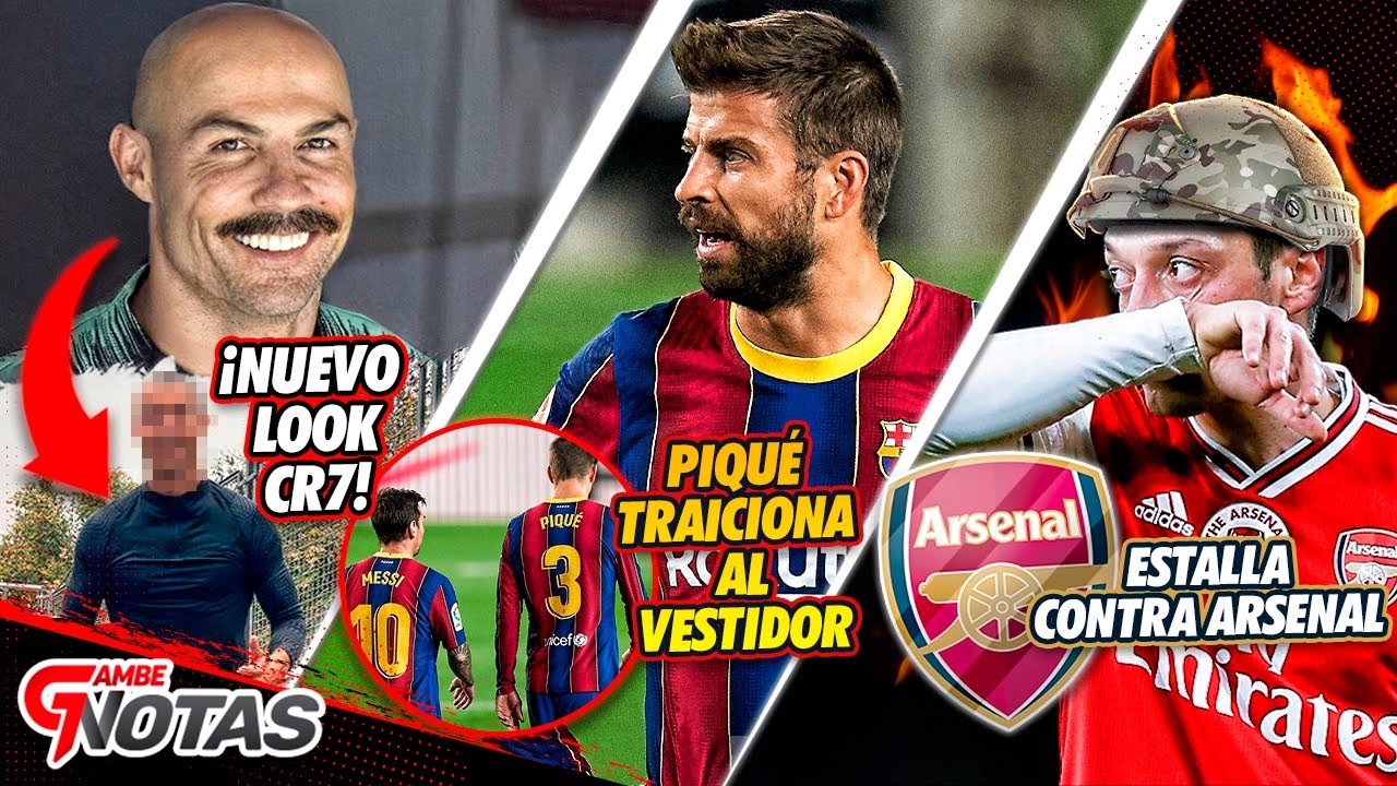 CR7 PELÓN!? Nuevo LOOK de CR7 | Piqué TRAICIONA al VESTIDOR del BARÇA ...