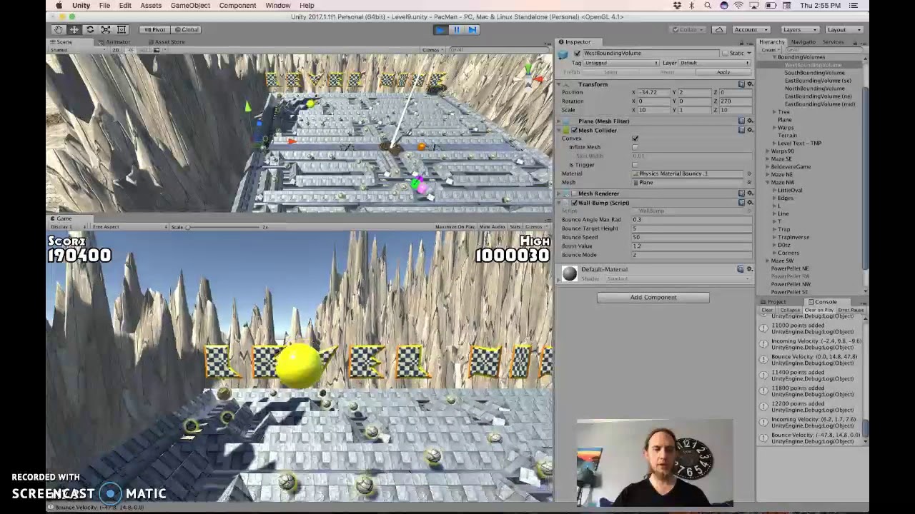 Unity5 Bouncing Off Walls - YouTube