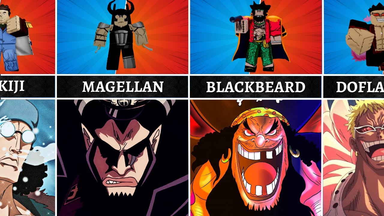 Blox Fruits Bosses Vs ONE PIECE Characters - YouTube