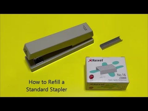 How to Replace the Staples in a Standard Stapler - YouTube