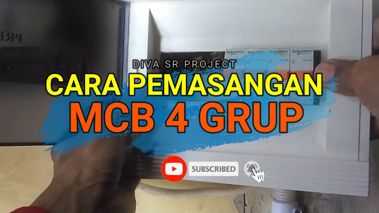 CARA PEMASANGAN MCB 4 GRUP - YouTube