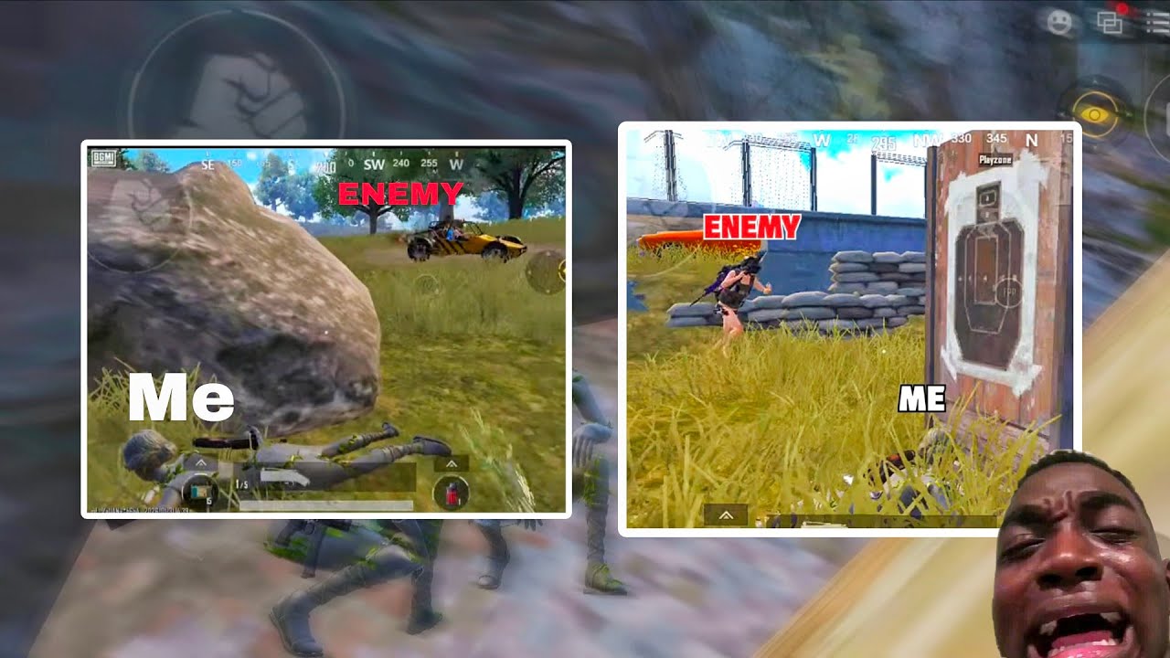 Hiding in front of enemy pubg , bgmi 😂 Ultimate royal funny moments 😂 ...