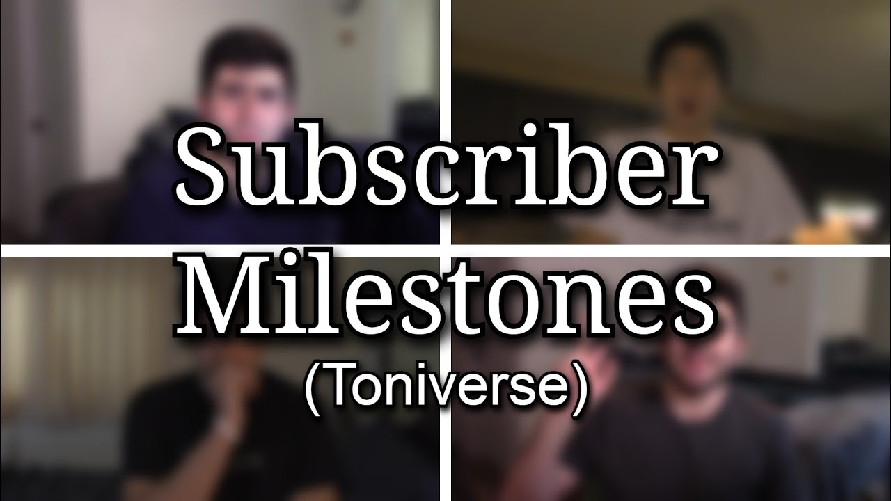 Subscriber Milestones (Compilation) - YouTube