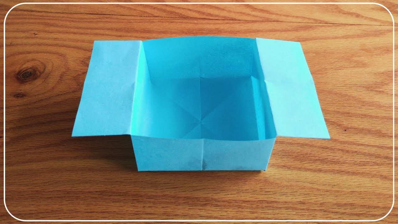 HOW TO: PAPER BOX | EASY ORIGAMI - YouTube