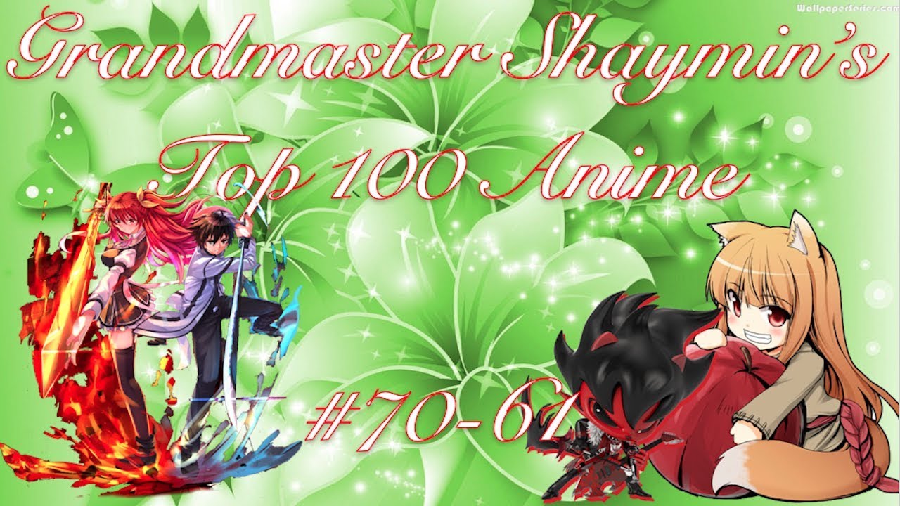 My Personal Top 100 Anime of All-Time List: #70-61 - YouTube