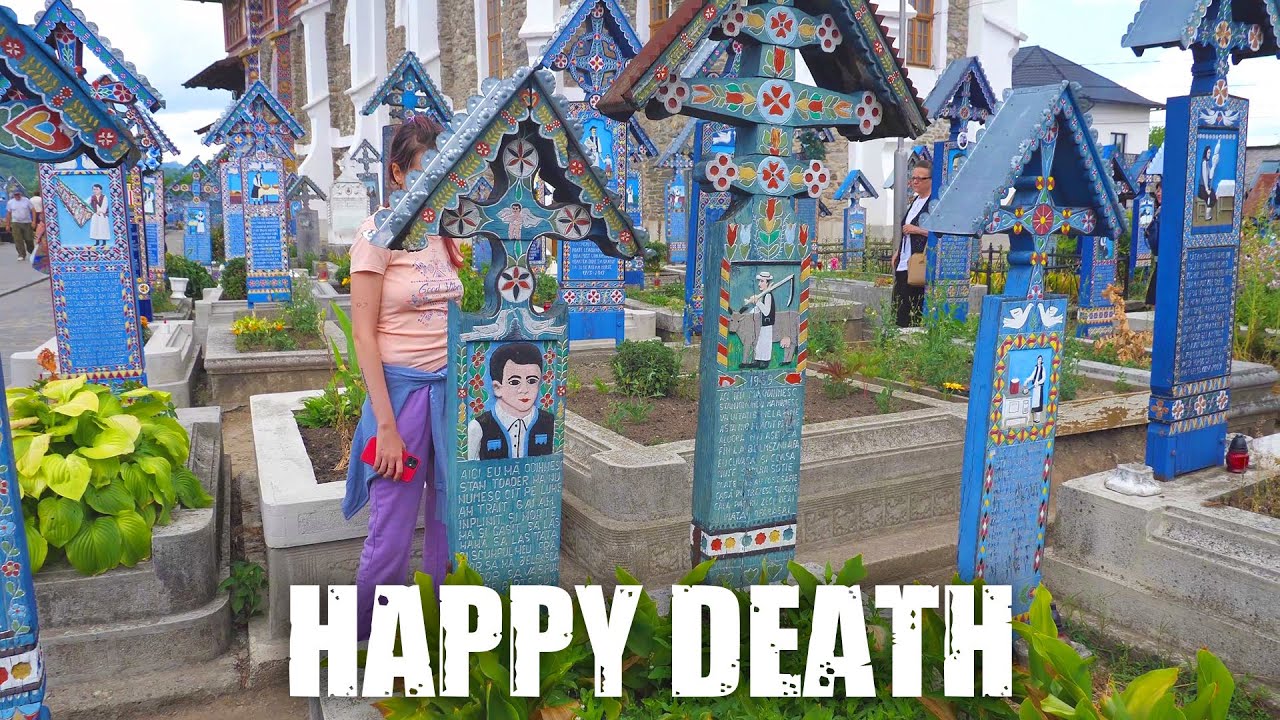Visiting the World's Happiest Graveyard (Romania) - YouTube