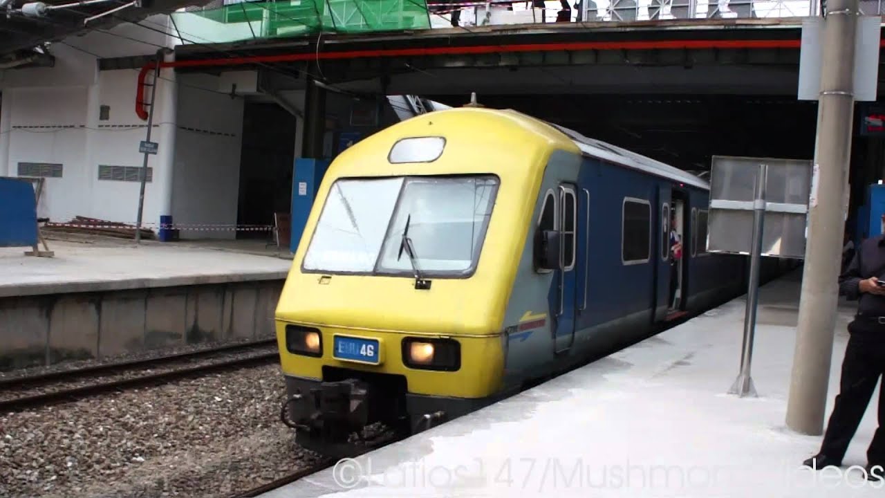 [KTM Komuter Class 82] EMU 46 departing Bandar Tasik Selatan - YouTube
