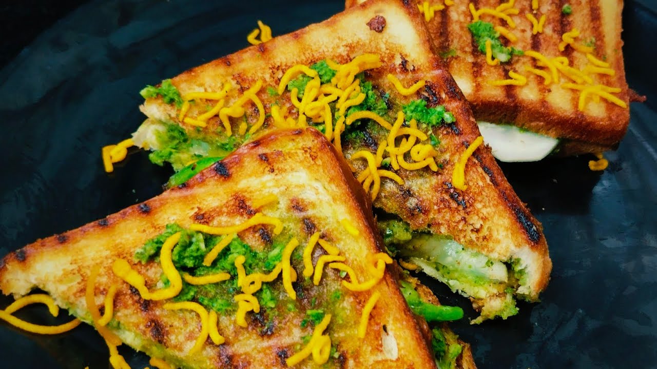 Bombay Masala Toast Sandwich Recipe| Grill Sandwich Recipe| Sandwich ...