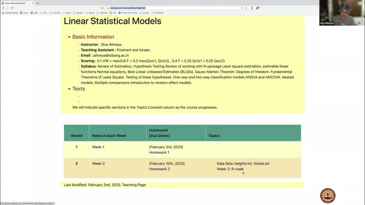 L 2.1 : Introduction to Linear Models - YouTube
