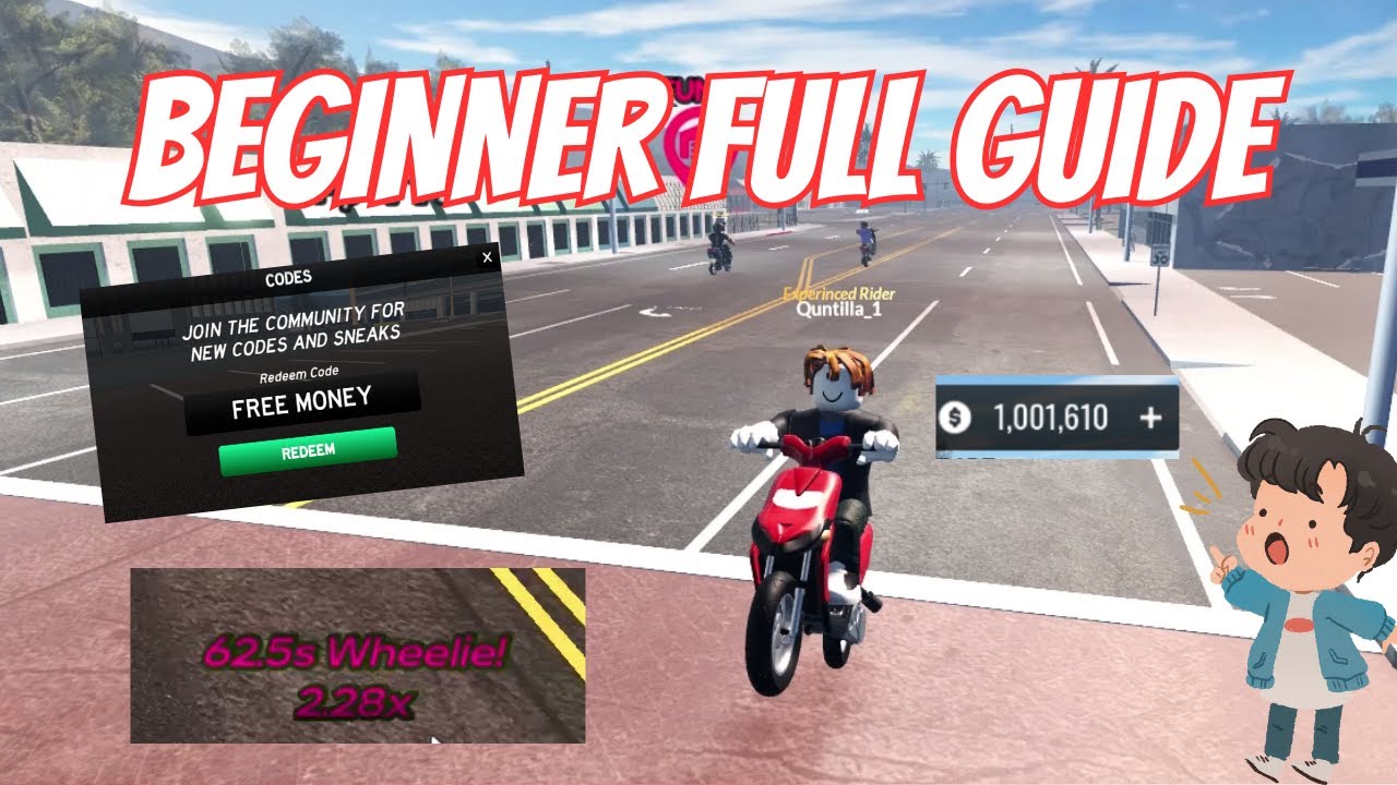 BikeWorld Beginner Guide! (FREE CODES, WHEELIE TRICKS!) | BikeWorld | Roblox - YouTube