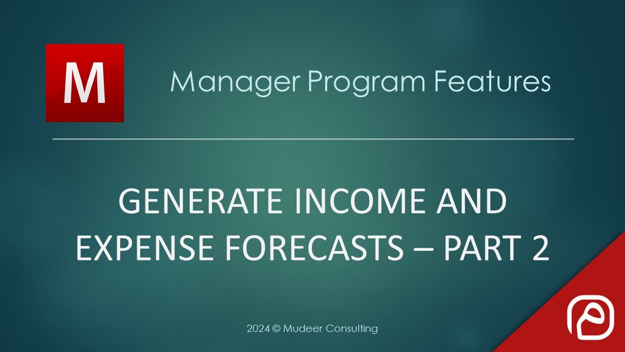 Manager.io Guides: 68 Generate income and expense forecasts - Part 2 ...