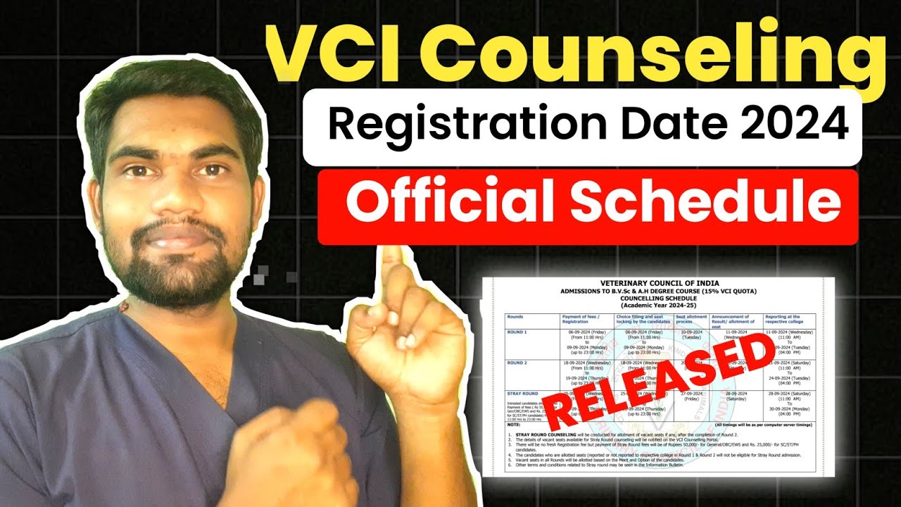 VCI Counseling Registration Update 2024-25 | VCI Counseling 2024 | AIQ ...