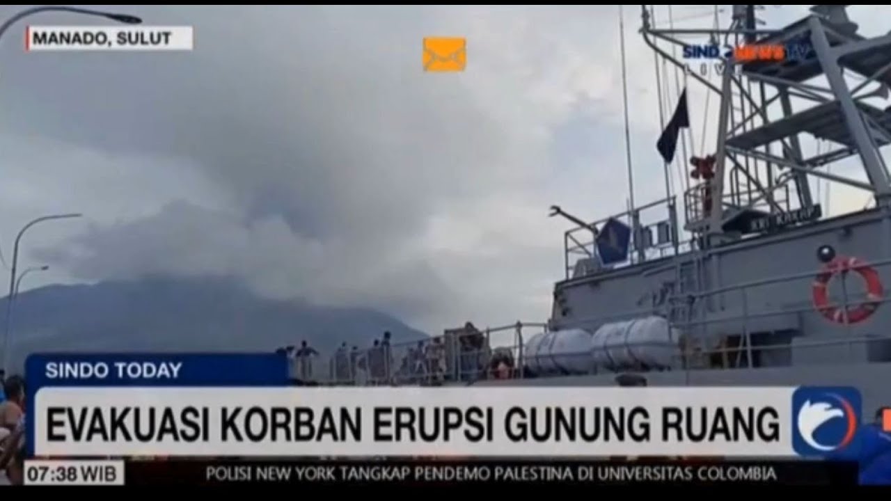 TV STREAMING - SINDONEWSTV_TNI AL EVAKUASI KORBAN ERUPSI GUNUNG RUANG ...