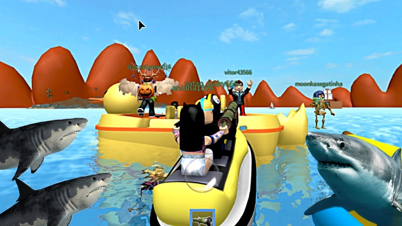 ATAQUE MÚLTIPLOS DE TUBARÕES l ROBLOX - YouTube