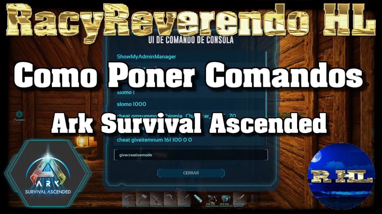 ARK ASCENDED - Como Poner Comandos en Ark Ascended - ARK SURVIVAL ...