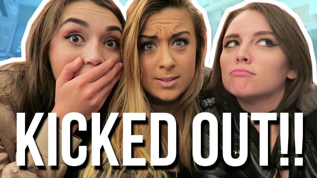 WE GOT KICKED OUT!! (live footage) - YouTube