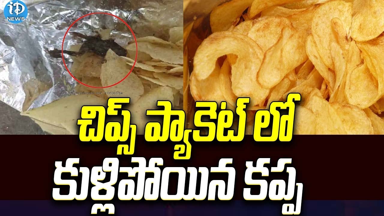 చిప్స్ ప్యాకెట్ లో కుళ్లిపోయిన కప్ప ! Dead Frog In Chips Packet ...