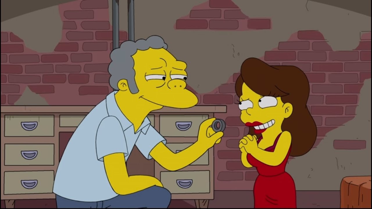 Moe le propone matrimonio a Maya - Temporada 33 Ep. 4 - Los Simpson ...