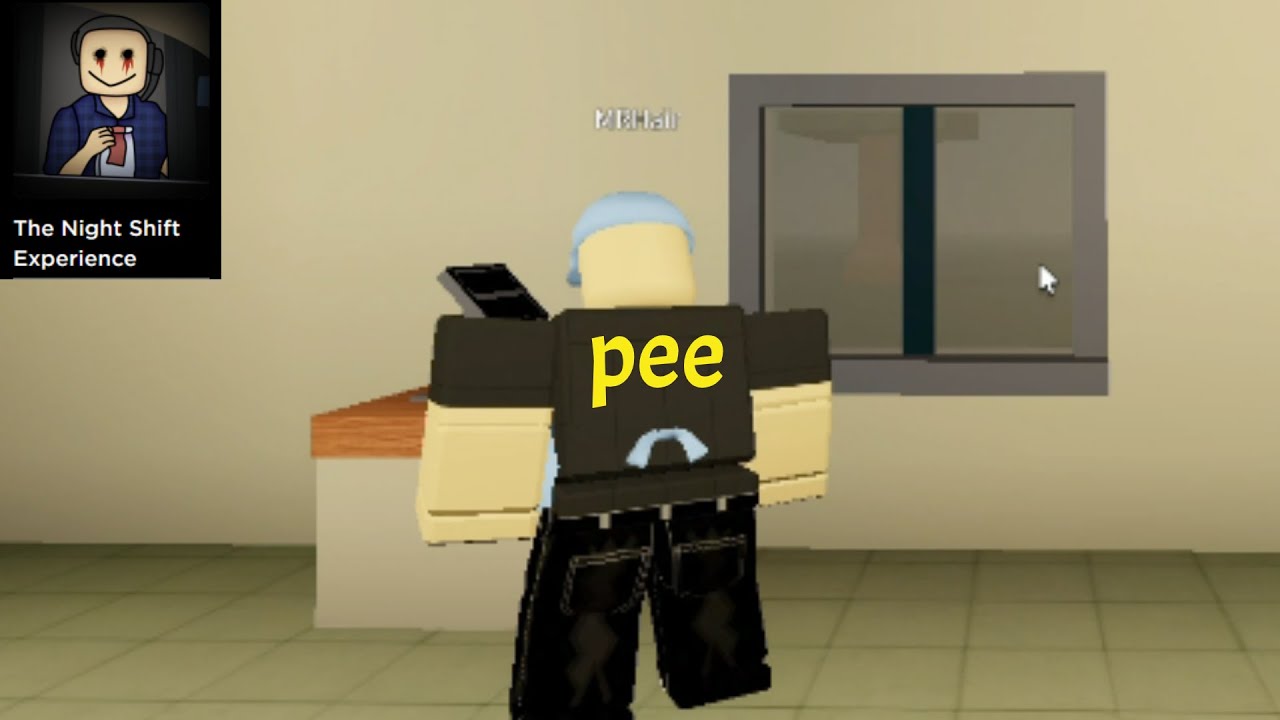 roblox night shift experience but mrhair pee's his pants - YouTube