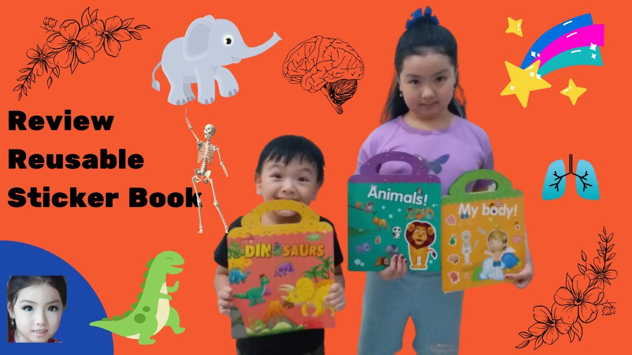 Review Reusable Sticker Book : Human Body - YouTube