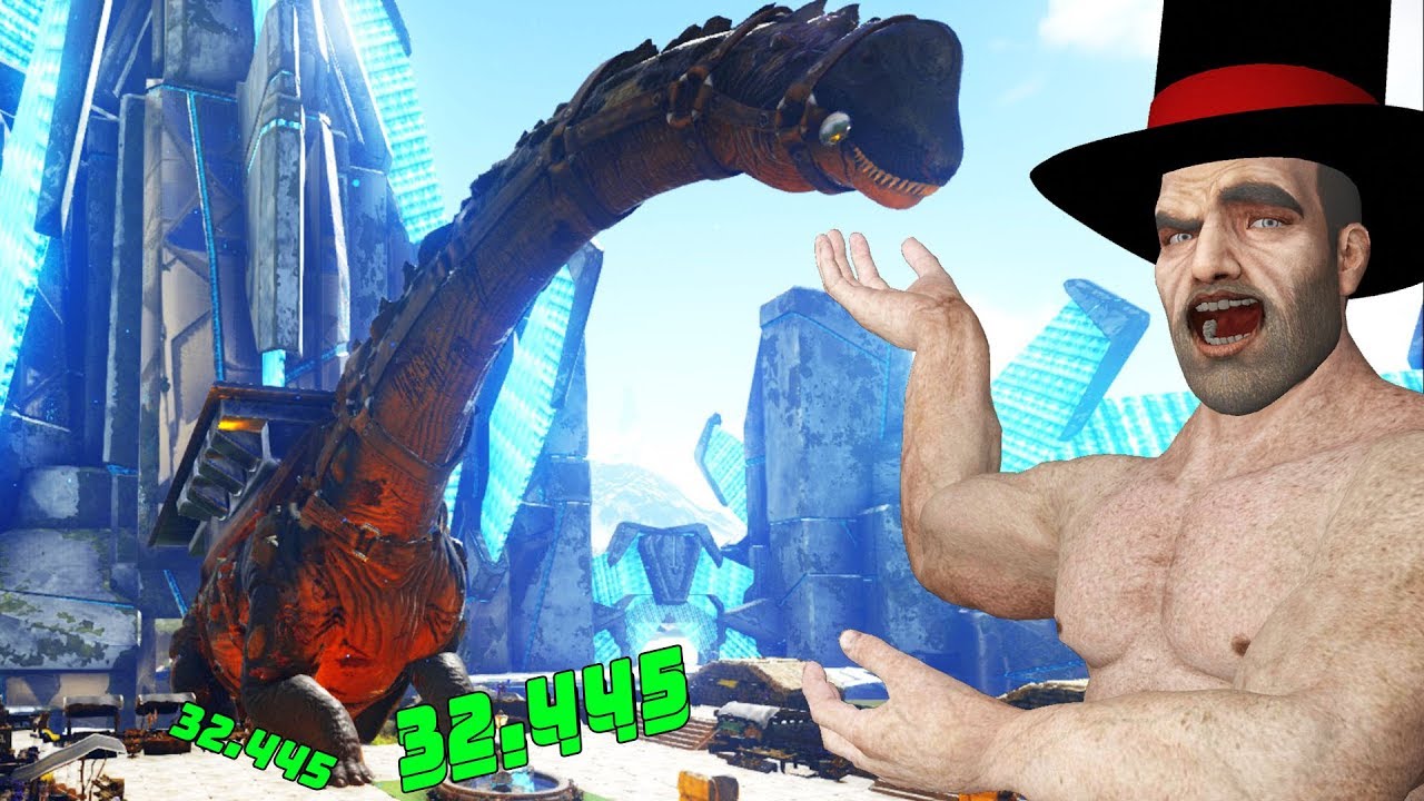 ARK - RAIDEO CON 2 TITANOSAURIOS!! 💥😠💥 #36 - EL MURO - Nexxuz - YouTube