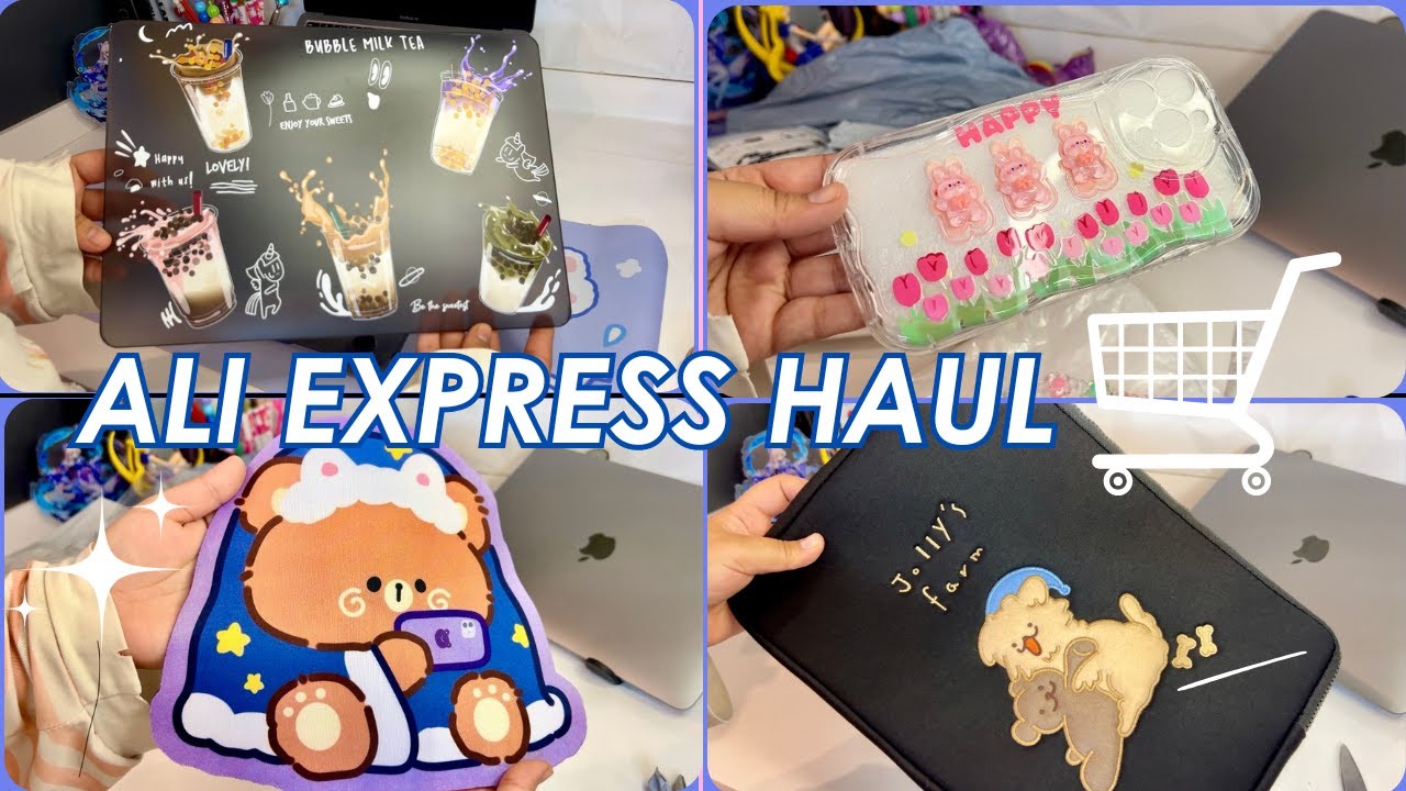 Aliexpress haul | laptop accessories, cozy desk makeover, aesthetic ...