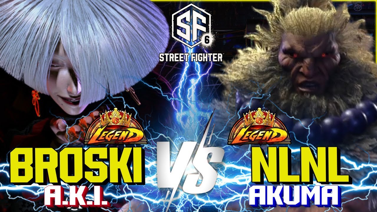 SF6 Broski (AKI) vs NLNL (Akuma) SF6 High Level gameplay - YouTube