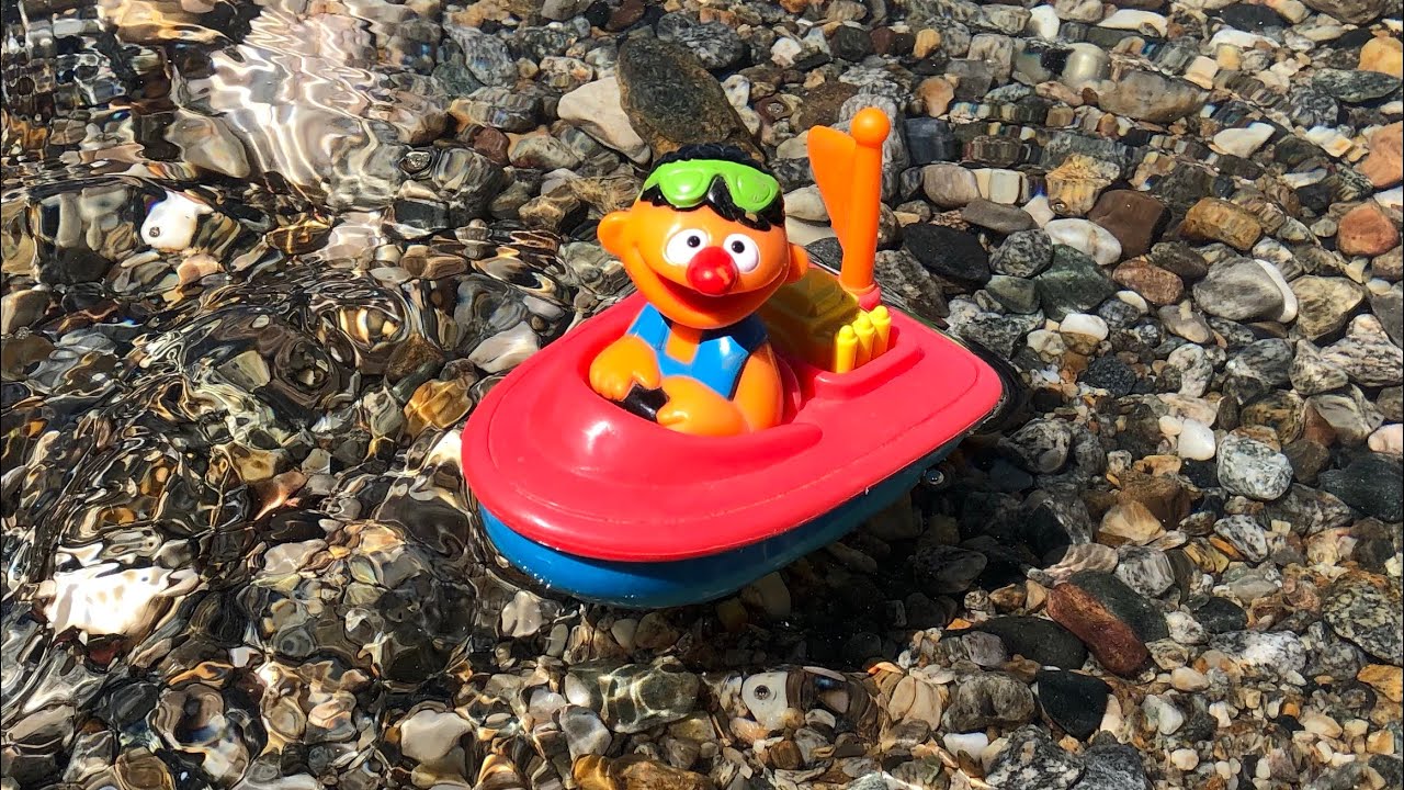 BOATS TRAINS and CARS Sesame Street Toys Things That Go - YouTube