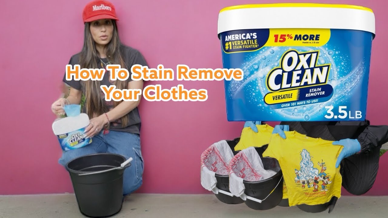 How To Stain Remove Your Clothes- Make An Oxy Bath!!! - YouTube
