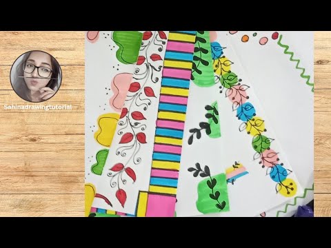 Beautiful Border Designs For School Students, Border design ideas for ...
