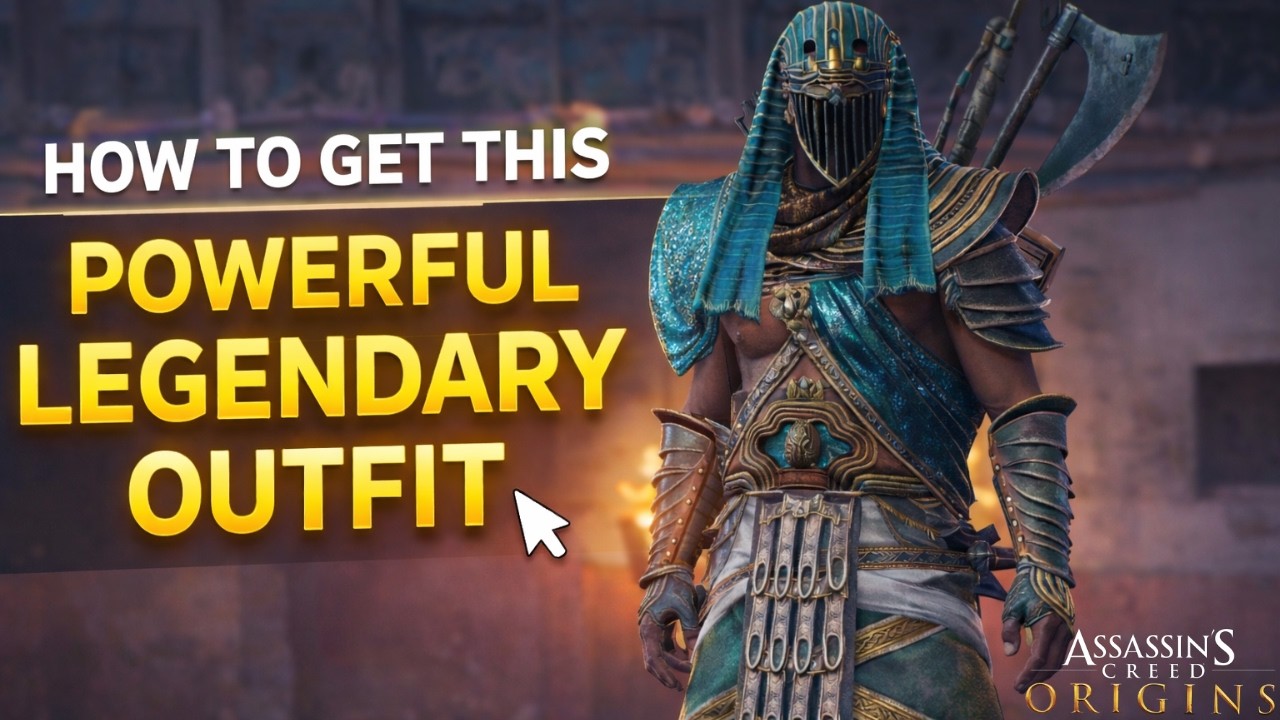 AC ORIGINS HOW TO GET THIS LEGENDARY POWERFULL OUTFIT - YouTube