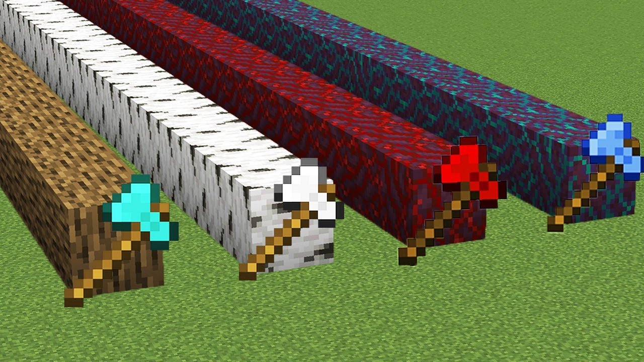 Which Axe Is Fastest ? - Minecraft Compilation - YouTube