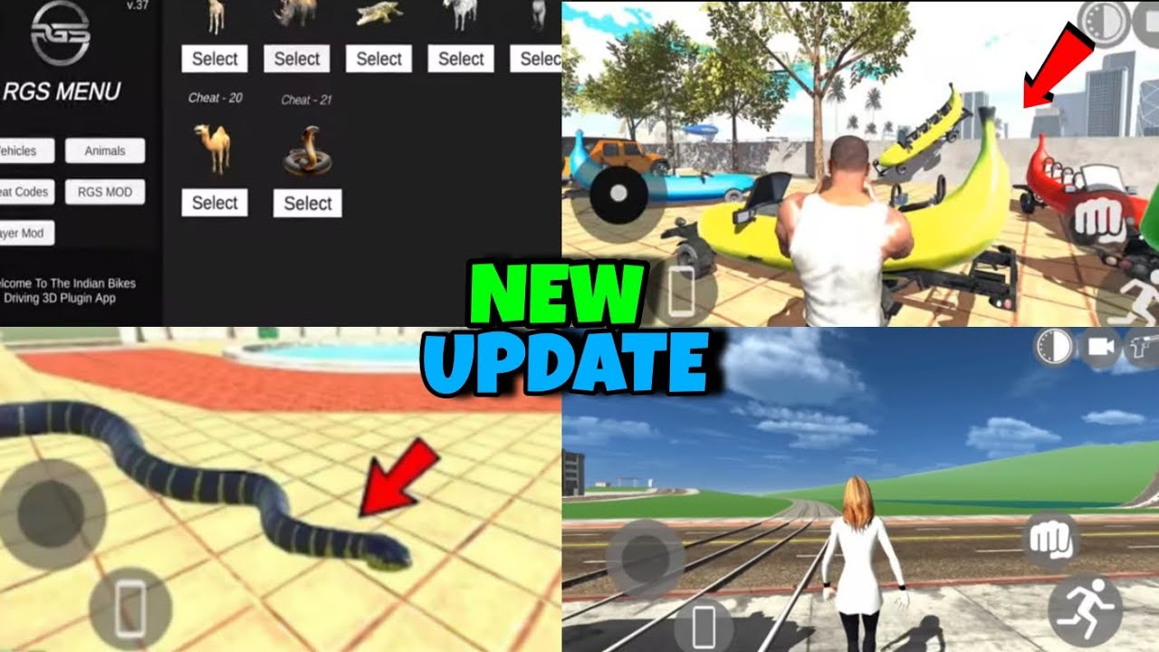 New Snake Cheat Code in Indian Bike Driving 3D New Update🤯💯|New ...