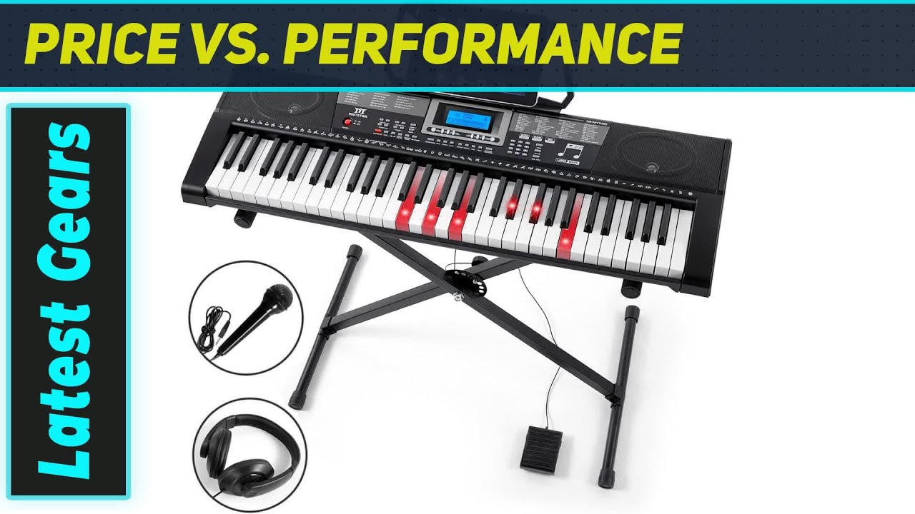 ReviewMUSTAR 61 Key Keyboard: Great for Beginner Piano Players! - YouTube