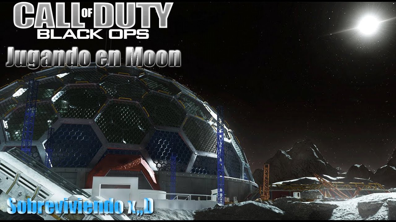 Jugando COD BLACK OPS ZOMBIES/Mapa de MOON Supervivencia - YouTube