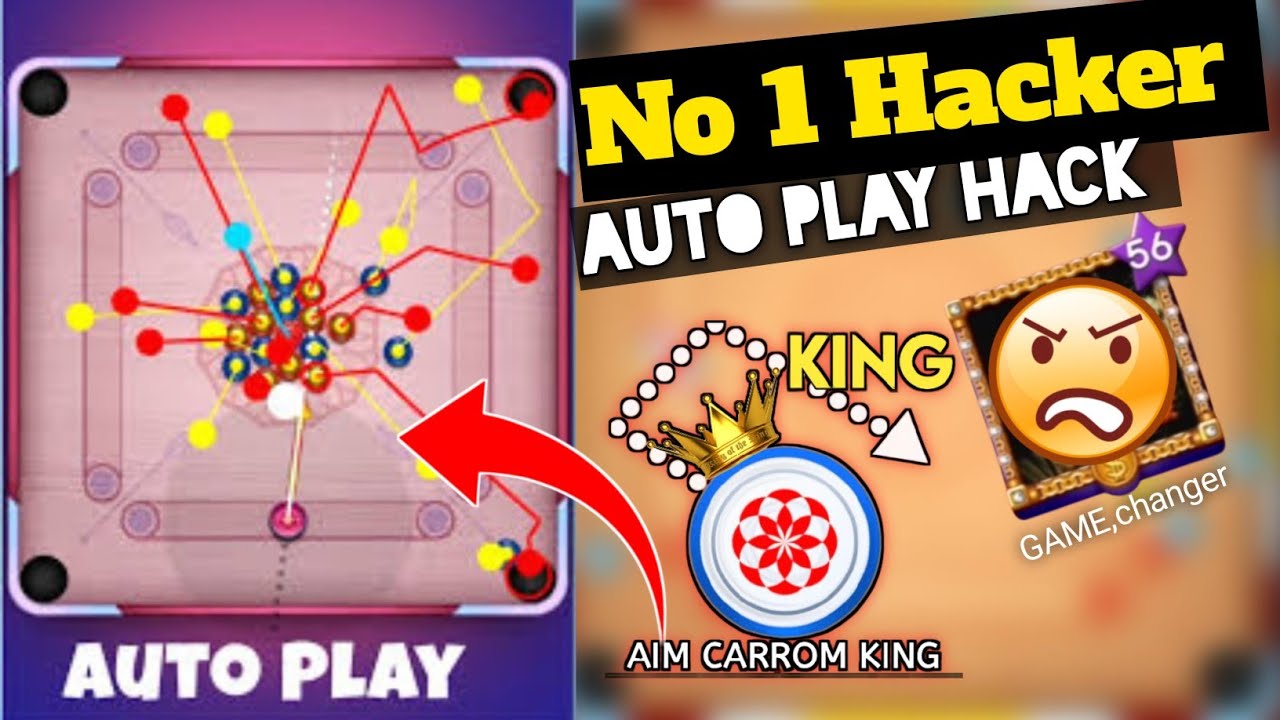 The King 💪 Power Of Auto Play Aim Carrom Carrom pool - YouTube