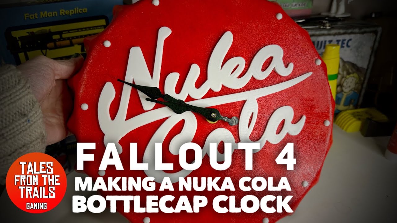 Fallout 4: Making a Nuka Cola Bottlecap Wall Clock (Full Version) - YouTube