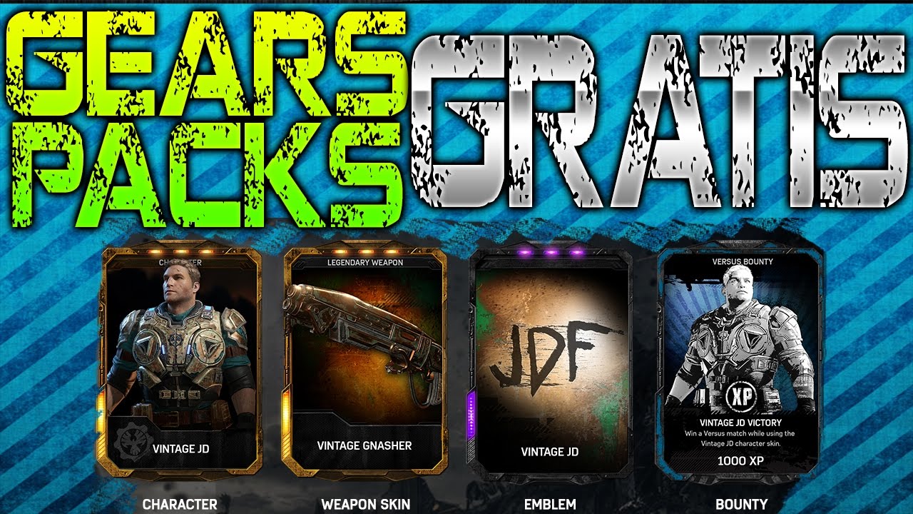 Gears of War 4 Gear Packs "GRATIS" - YouTube