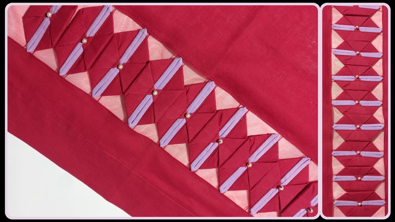 Very Beautiful Trouser design making with tissue fabric || Must try ...